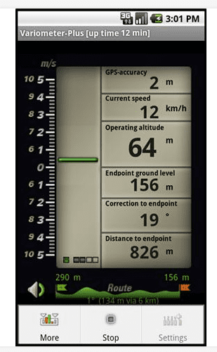 APP Smartphone. El variómeter-plus. | Volarenparamotor.com
