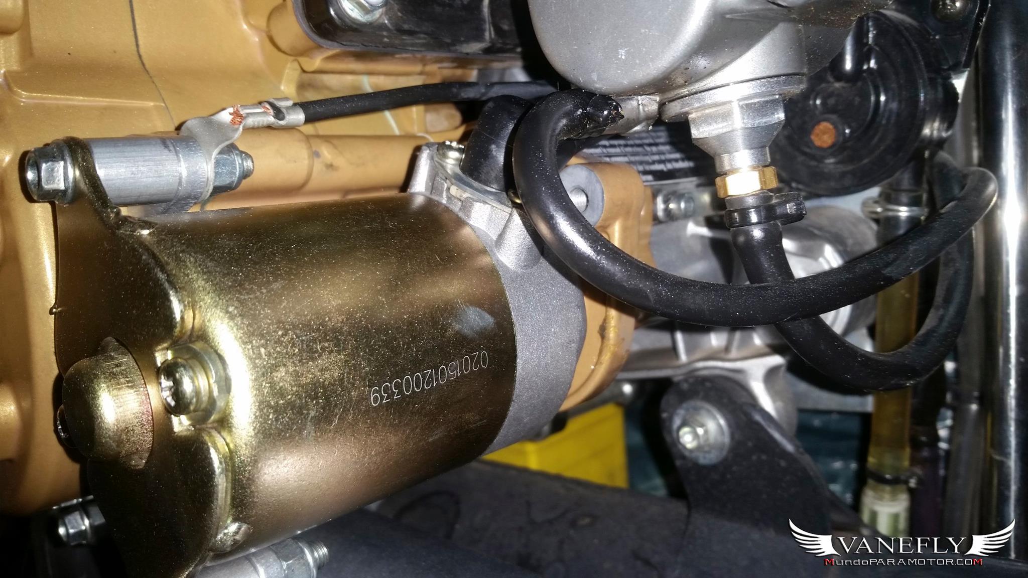 Avería en el motor de arranque del Polini Thor250. | Volarenparamotor.com