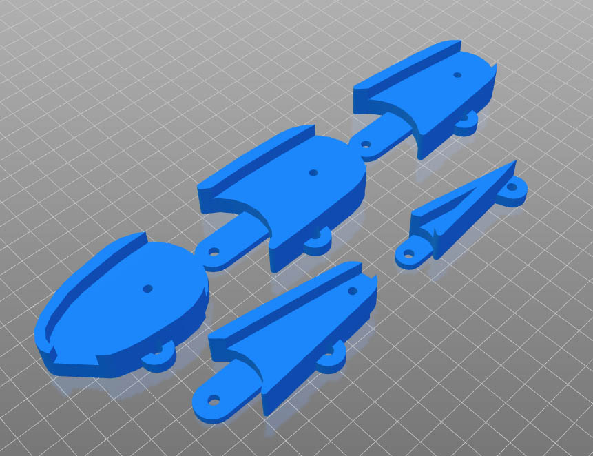 Modelo 3D del perfil alar de un parapente articulado ...